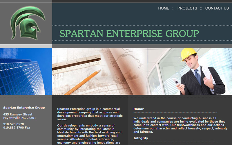 spartan | Minuteman Press Website Design